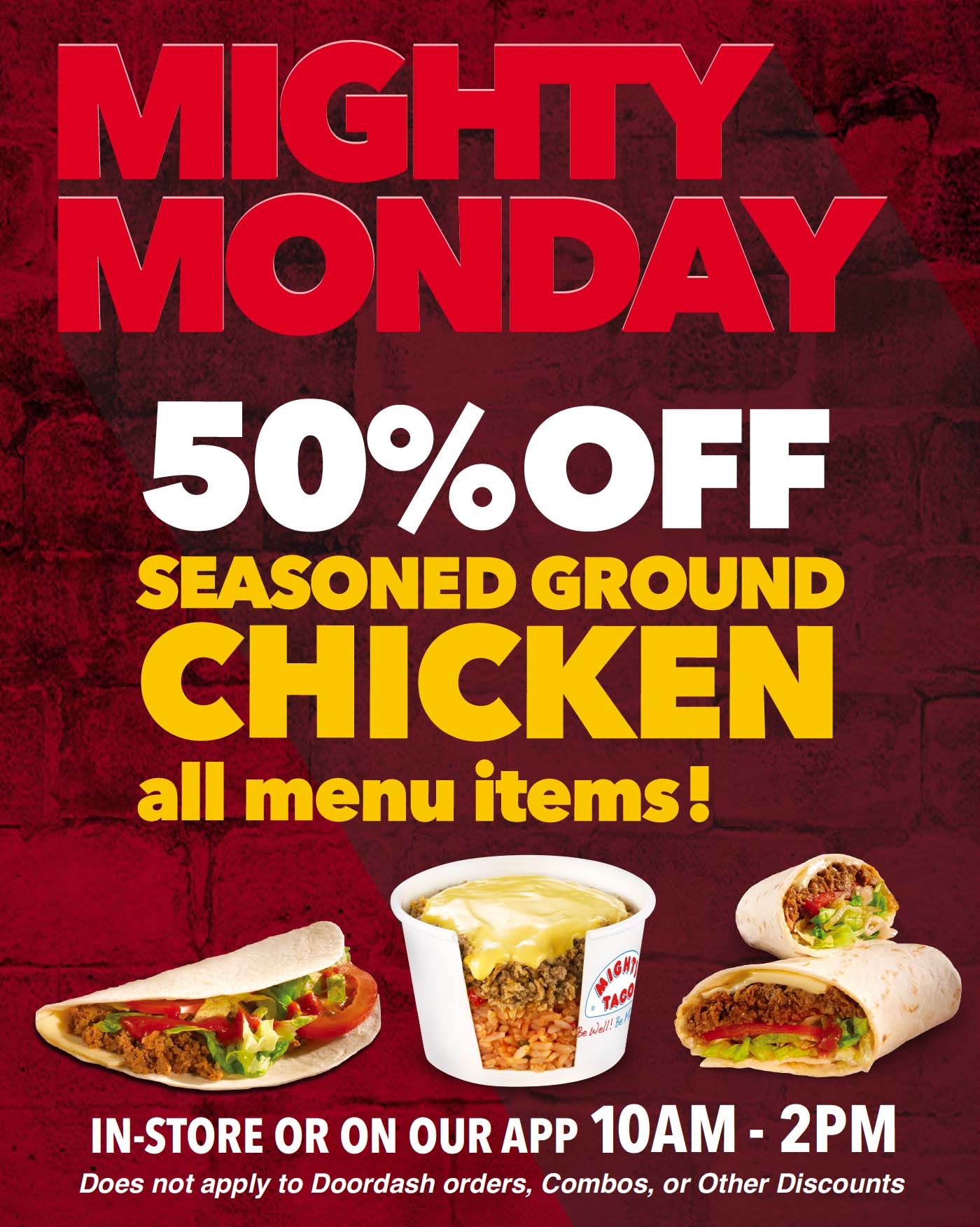 Mighty Taco - Be a lunchtime hero.